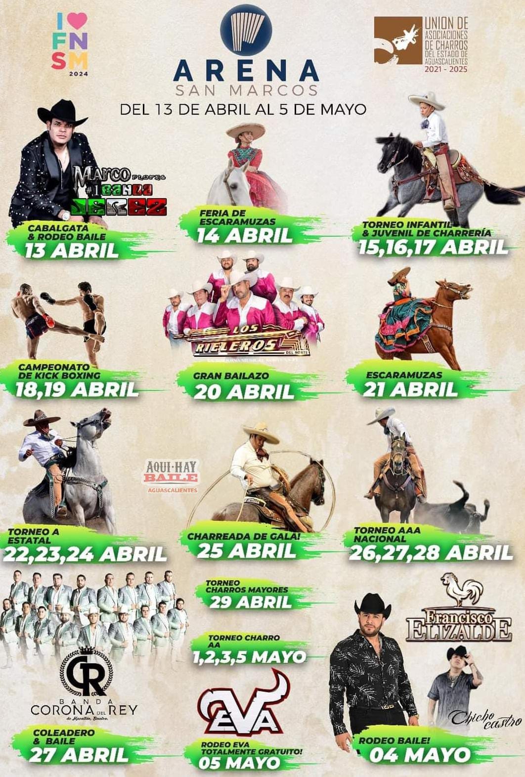Programa Arena Feria San Marcos 2024 - Feria San Marcos 2025