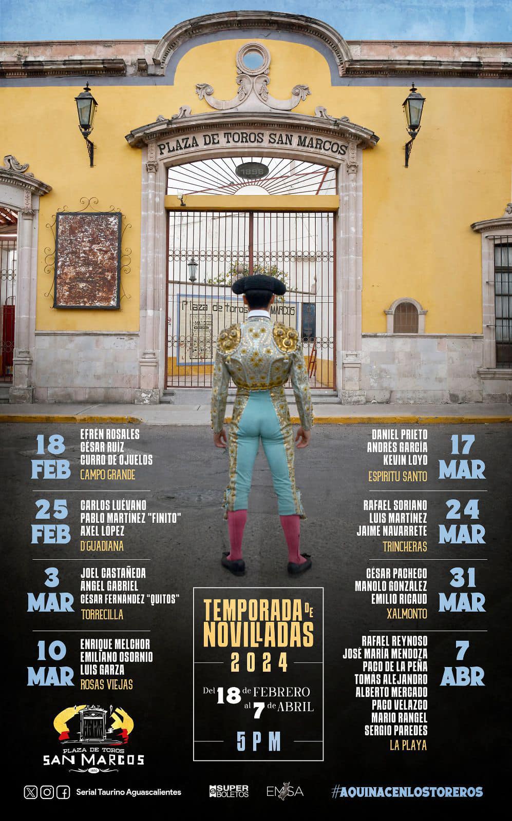 Temporada de Novilladas Aguascalientes 2024 - Feria San Marcos 2025